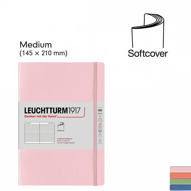 Блокнот Leuchtturm1917 Muted Colours средний 14х21 см Мягкая обложка ...