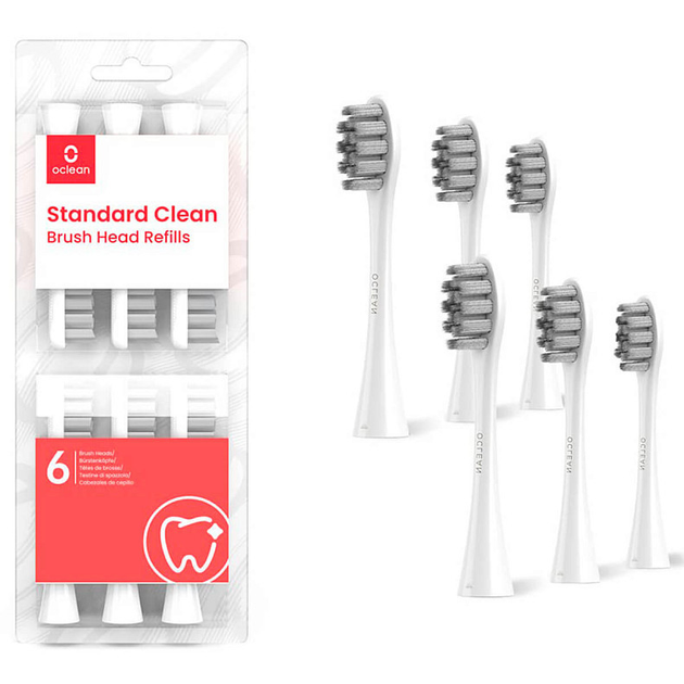 Насадки для зубной щетки Oclean P2S6 W06 Standard Clean Brush Head ...