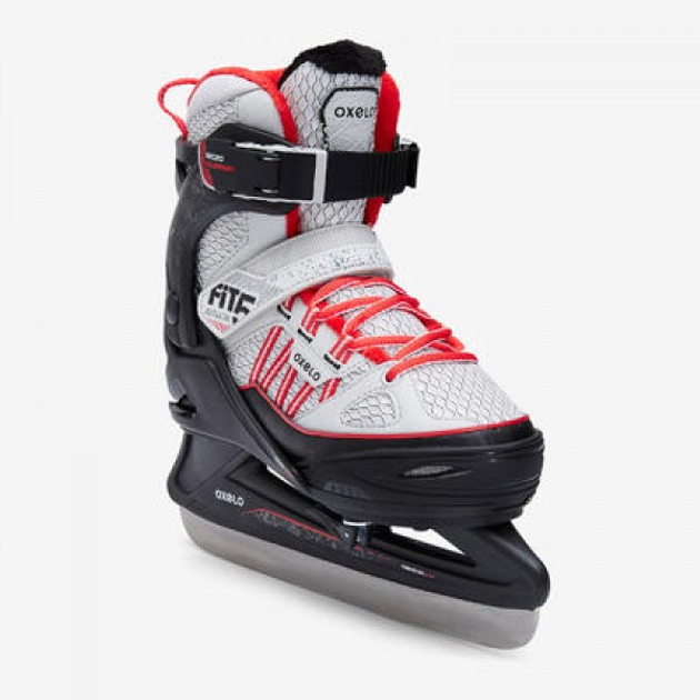 Детские Ледовые Раздвижные Коньки Размер 35-38 OXELO Fit 500 Черный с ...