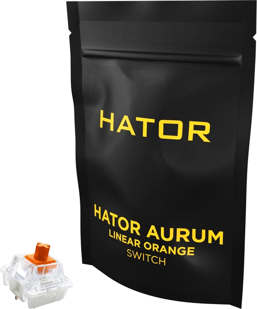 Набор переключателей для клавиатуры Hator Aurum Orange Switch 10 шт ...
