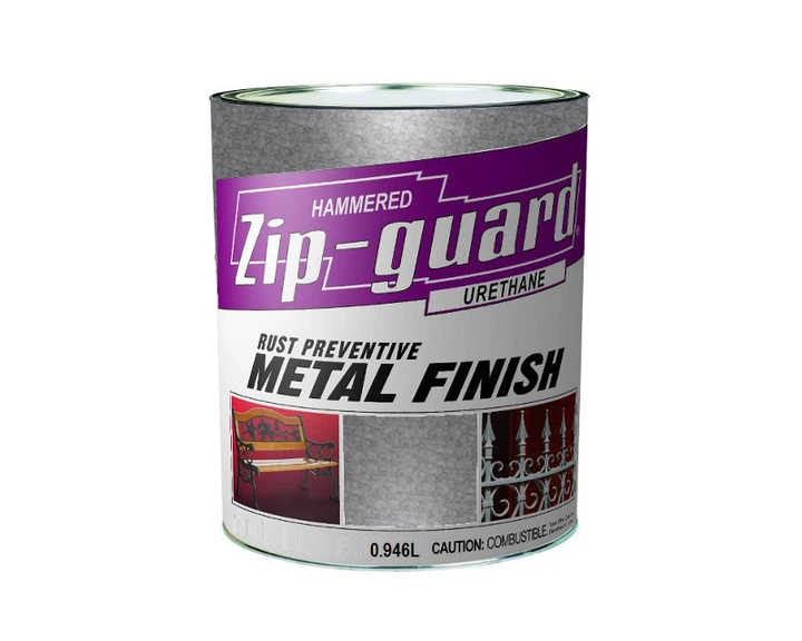 Емаль поліуретанова ZIP-GUARD молоткова антикорозійна сіра 0,946 л ...