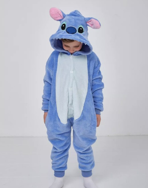 Пижама кигуруми Kigurumi Стич синий для мальчика на рост 145-155 см ...