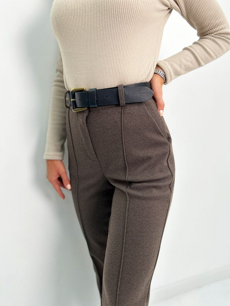 Теплые женские брюки Fashion кашемировые 46 шоколадный от продавца: My ...
