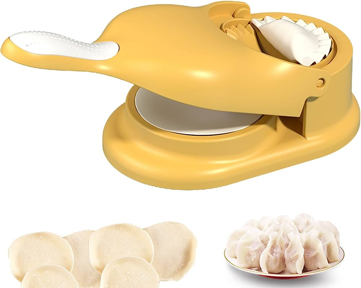 Форма для лепки вареников и пельменей 2в1 Dumpling Maker (8648) Yellow ...