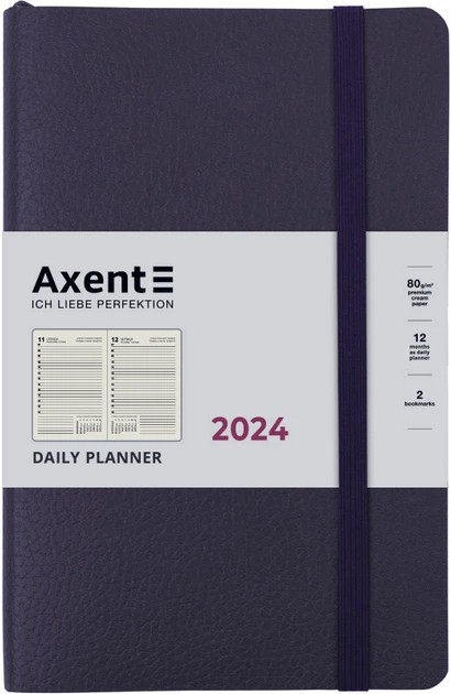 Ежедневник Axent Partner Soft Skin 2024 14.5х21 см синий (8810-24-02-A) – фото, отзывы ...