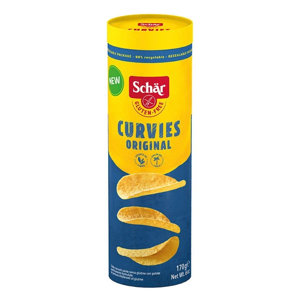 Чипсы без глютена картофельные "Curvies Original" Dr. Schar 170 г от ...