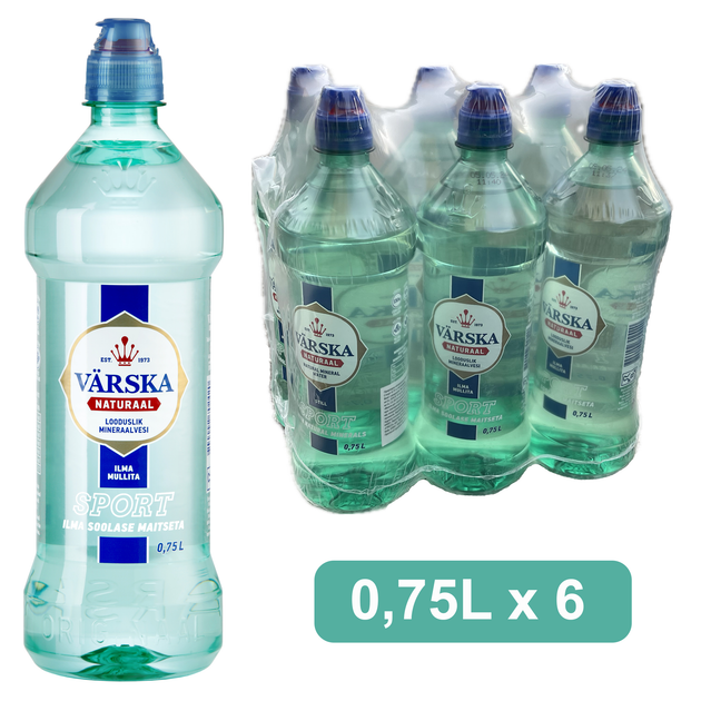 Упаковка натуральної природної негазованої води Varska Naturaal Sport 0 ...