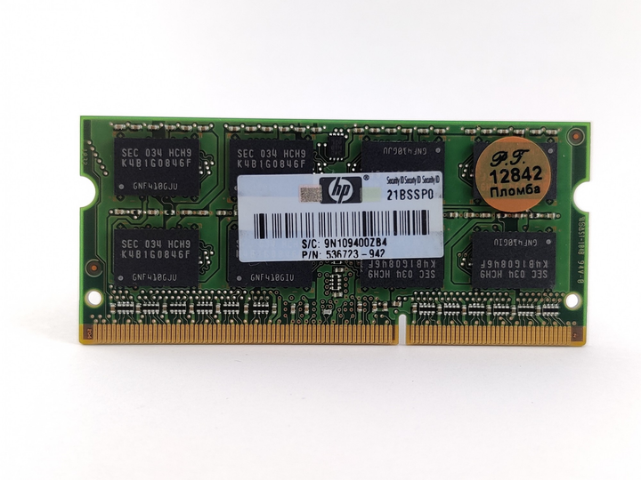 Оперативная память для ноутбука Sodimm Samsung Ddr3 2gb 1333mhz Pc3