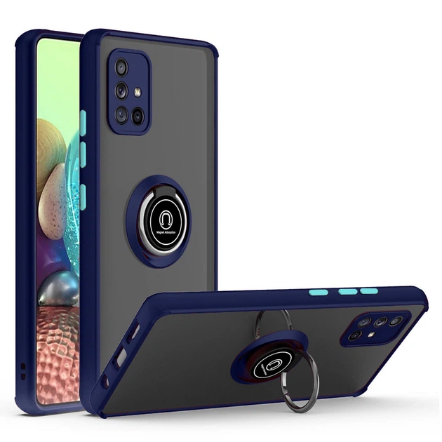 Защитный чехол MatteLuxe Samsung Galaxy A71 A715 (с кольцом) Blue ...