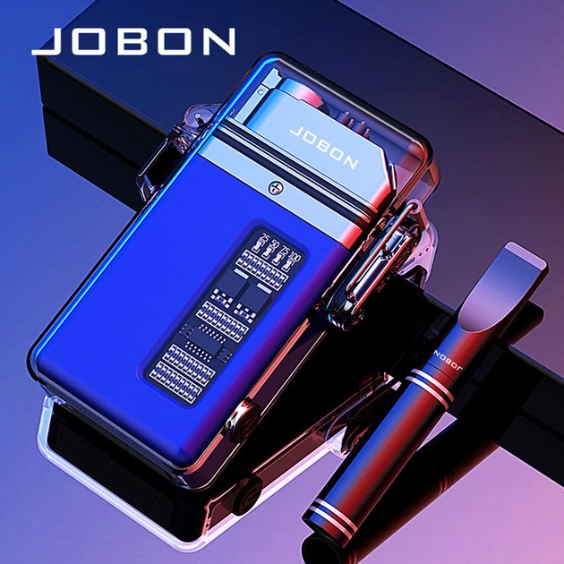 Зажигалка usb с мундштуком и фонариком Jobon 708, водонепроницаемая ...