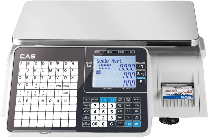 Весы торговые с чекопечатью CAS CL3500-15B LCD – фото, отзывы ...