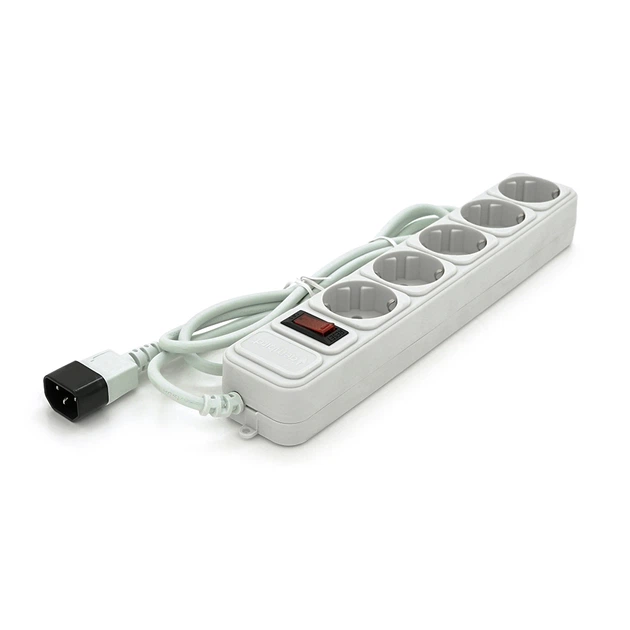Мережевий подовжувач Gembird SPG5-X-6G 1,8 м, 5 розеток, 10А – фото ...