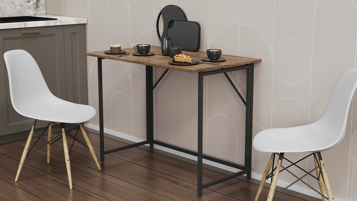 Стол раскладной Морис Ferrum-decor 750x1000x600 Черный металл ДСП Дуб ...