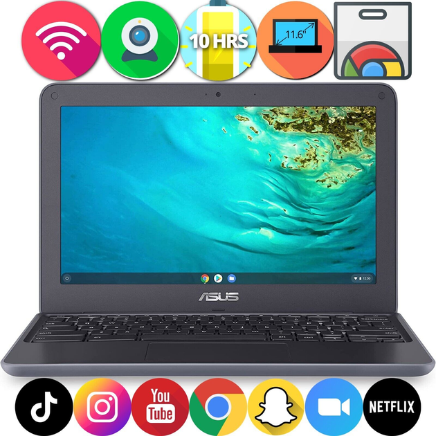 Нетбук Asus Chromebook C202SA 11.6" N3060 1.6GHz 4GB RAM (C202SA-YS02 ...