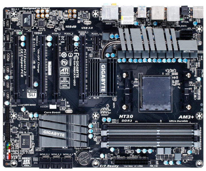 Материнская плата Gigabyte GA-990FXA-UD3 R5 (sAM3+, AMD 990FX/AMD SB950 ...