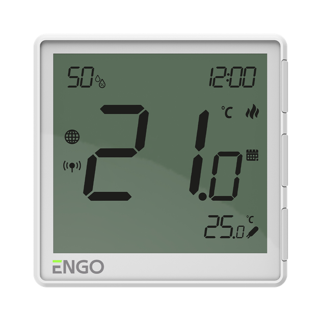 Интернет-термостат скрытого монтажа ZigBee 3.0, жив. 230В (белый) Engo ...