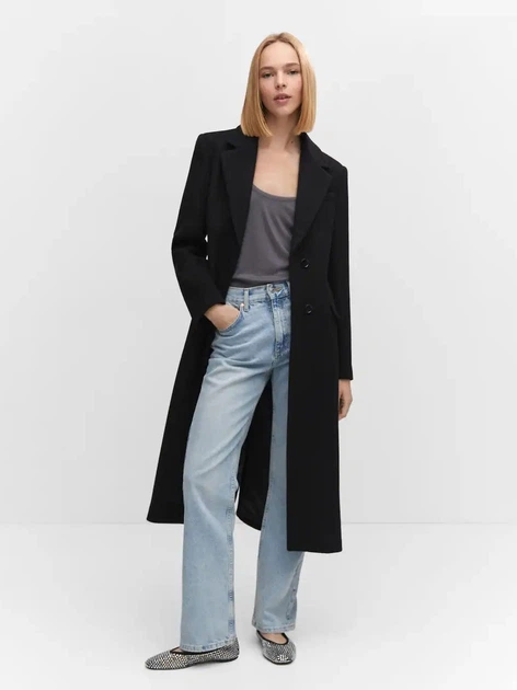 Пальто осіннє довге жіноче Mango Linda 57046712-99 M (8445922572822 ...
