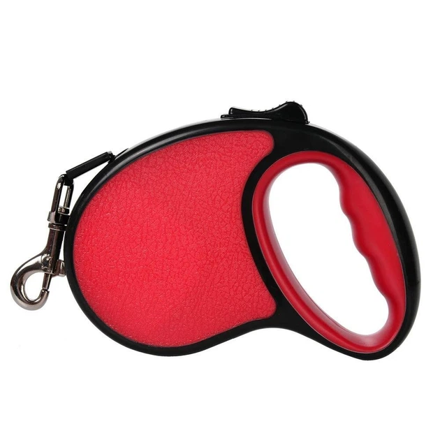 Поводок-рулетка для собак и кошек 3 м (легкая и удобная), красный, до ...