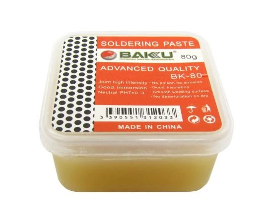 Флюс-паста Baku BK-80 для пайки, нейтральная, в банке 80гр. – фото ...