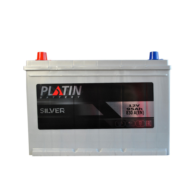 Автомобильный аккумулятор PLATIN Silver Asia SMF 95Ah 830A L+ (N70) н.к ...