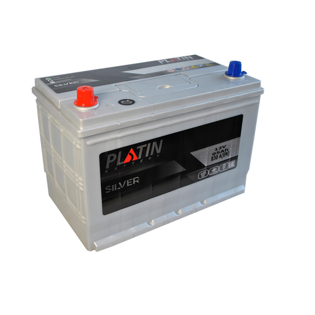 Автомобильный аккумулятор PLATIN Silver Asia SMF 95Ah 830A L+ (N70) н.к ...