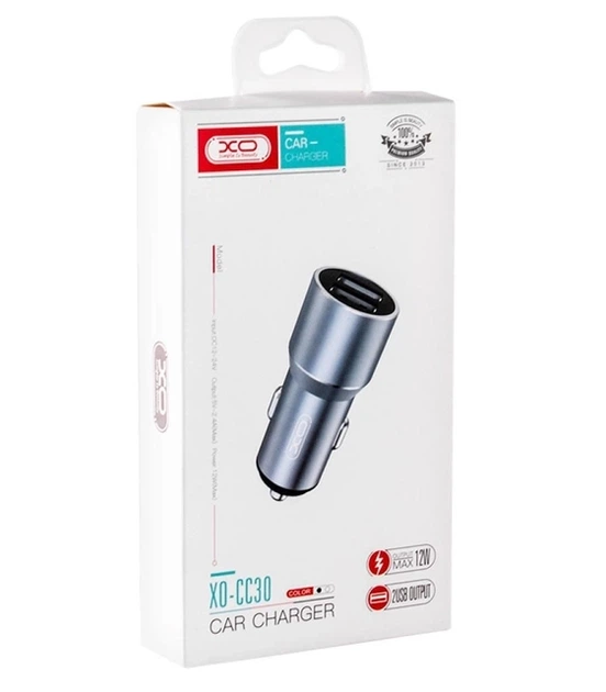 АЗУ XO CC30 Metal car charger Gray – фото, отзывы, характеристики в ...