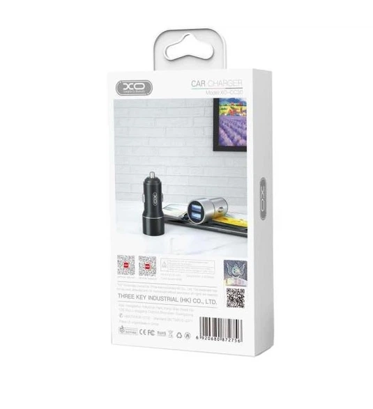 АЗУ XO CC30 Metal car charger Black – фото, отзывы, характеристики в ...