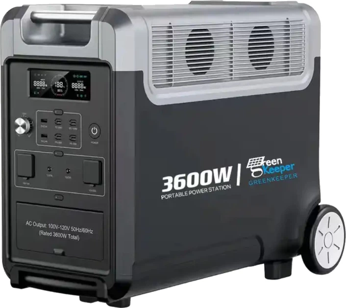 Зарядна станція Green Keeper GK-G3600 / 3600 Вт / 3600 Вт⋅год / LiFePO4 ...