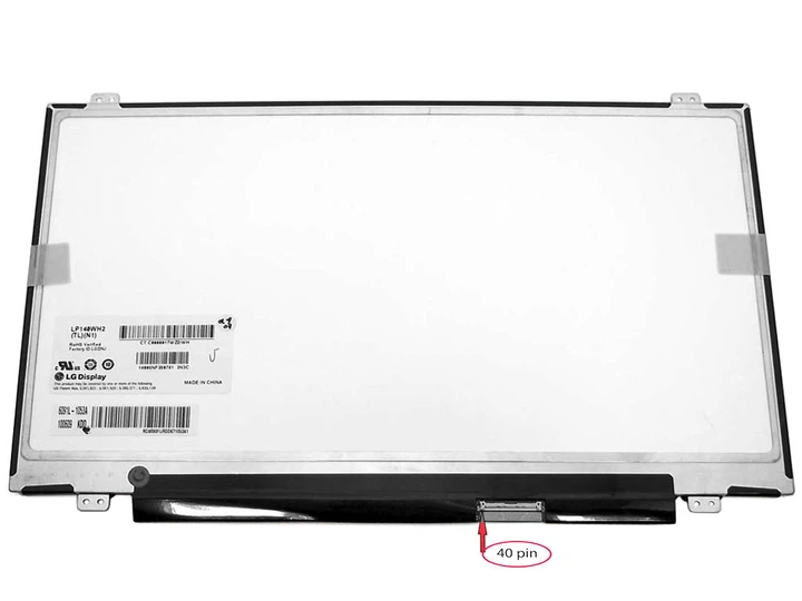 Экран, дисплей N140BGE-L31 14.0" Slim (1366*768, 40pin, ушки верх-низ ...