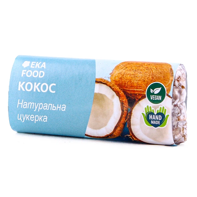 Конфета натуральная EKA Food "Кокос" 20г – купить в Украине - ROZETKA ...