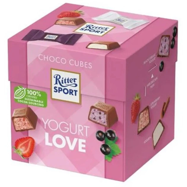 Шоколад Ritter Sport Choco Cubes Yogurt Love 176 грам – купить в ...