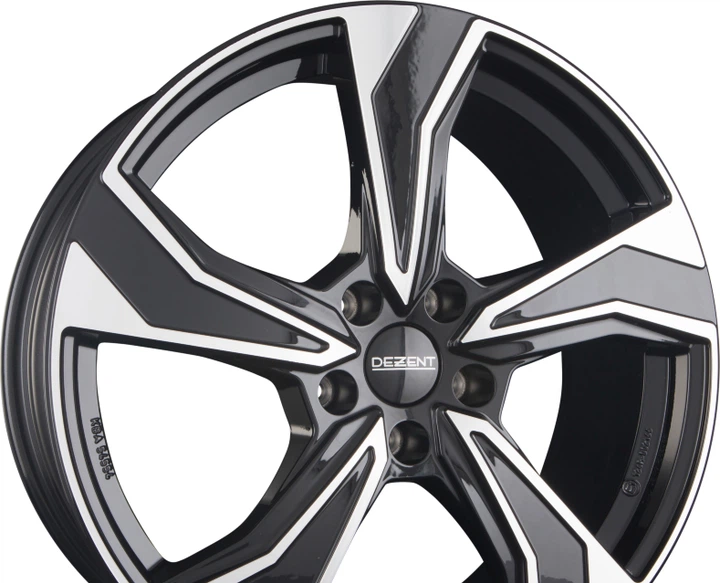 DEZENT KB DARK - Schwarz Frontpoliert R16 W7 PCD5x112 ET41 DIA66.6 ...