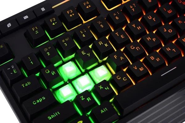 Клавиатура Ergo KB-612 USB Black с подсветкой. Клавиатура Ерго для ПК с ...