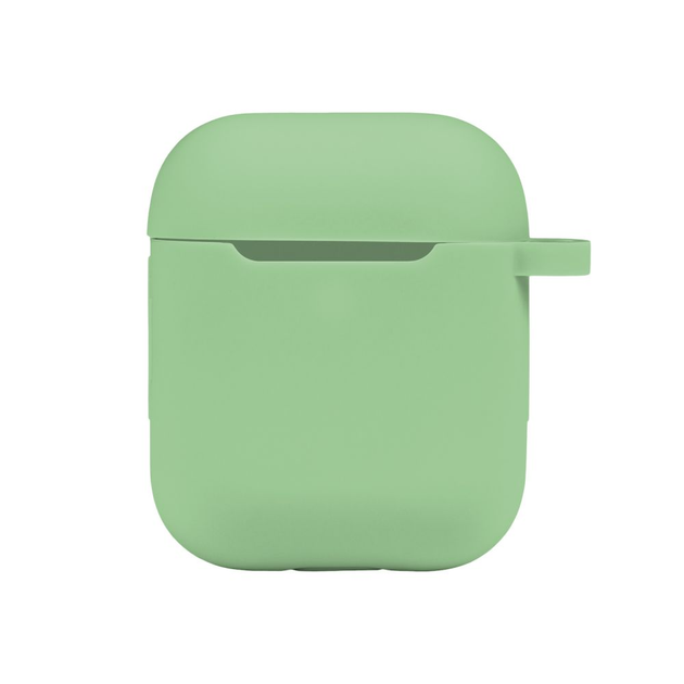 Чехол Silicone Case с карабином для Airpods 1 / Airpods 2 Spearmint ...
