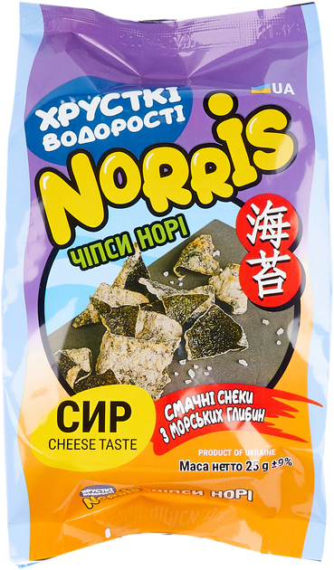 Упаковка чипсов нори Norris с сыром 25 г х 3 шт (0.075 кг ...
