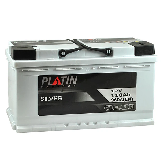 Автомобільний акумулятор PLATIN Silver 110Ah 960A R+ (правий +) MF ...