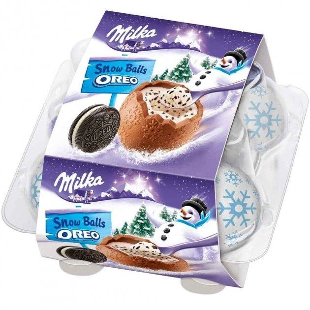Шоколадні яйця Milka Snow Balls Oreo 112 г – купити в Україні - ROZETKA ...