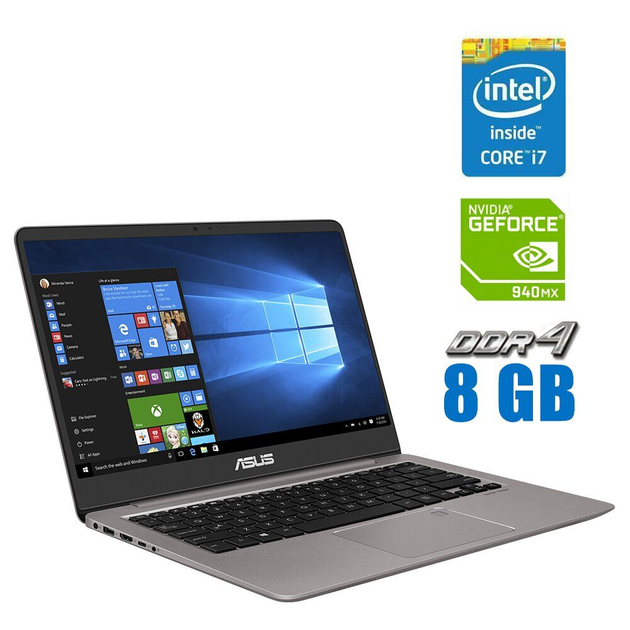 Asus Zenbook UX410U 14 1920x1080 IPS Intel Core i7 7500U 2 4 2.7