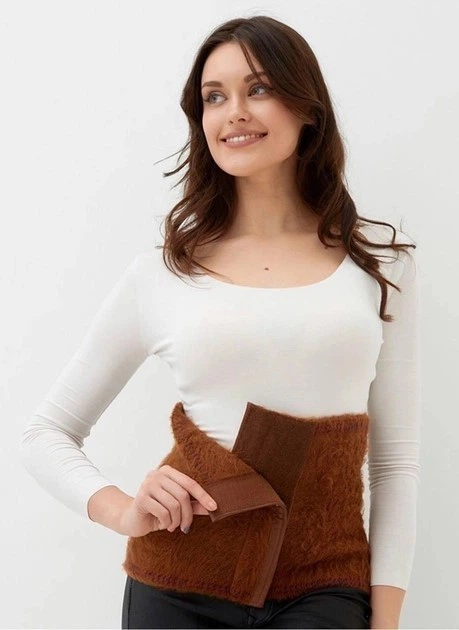 Лечебно-согревающий пояс НА ЛИПУЧКЕ из верблюжьей шерсти Morteks 90 см (Размер S/4) – купить ...