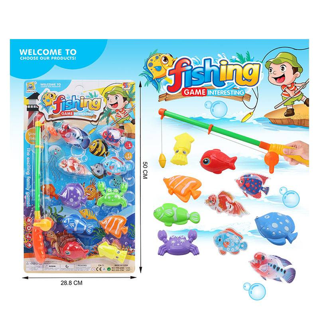 Игрушечная рыбалка Star Toys 50см удочка, 10 рыбок 555-234 – фото ...