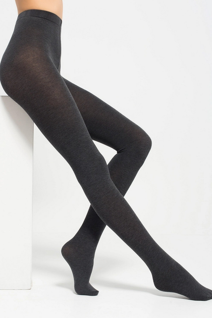 Бавовняні колготки без шортиків Legs 602 Cotton 110d 3 gray ...