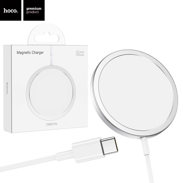 Бездротовий зарядний пристрій Hoco CW30 Pro MagSafe – фото, отзывы ...