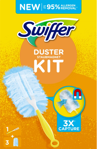 Щетка магнит для уборки пыли Swiffer duster, пипидастр с 3-мя сменными ...