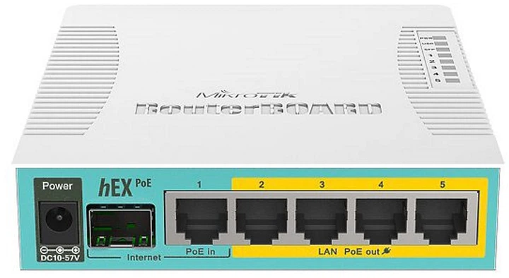 Маршрутизатор MikroTik hEX PoE (RB960PGS) – фото, відгуки ...