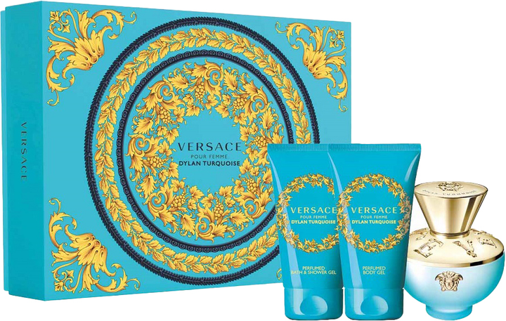 Набор для женщин Versace Dylan Turquoise Туалетная вода 50 мл + Гель ...