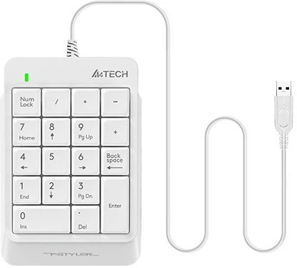 Клавіатура дротова A4Tech Fstyler Numeric Keypad White FK13P – фото, отзывы, характеристики в ...