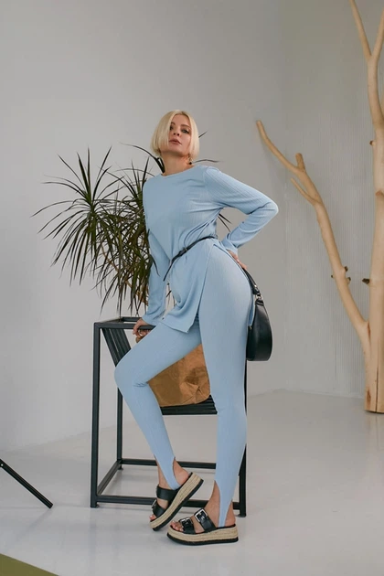 Леггинсы TB Bellise со штрипками 1781 40-42 Голубой от продавца: LYTVYN ...