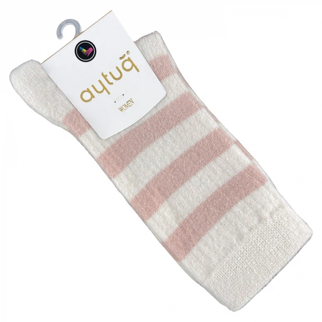 Шкарпетки жіночі Aytug 48003 високі молочні з бежевим Size 36-40 ...