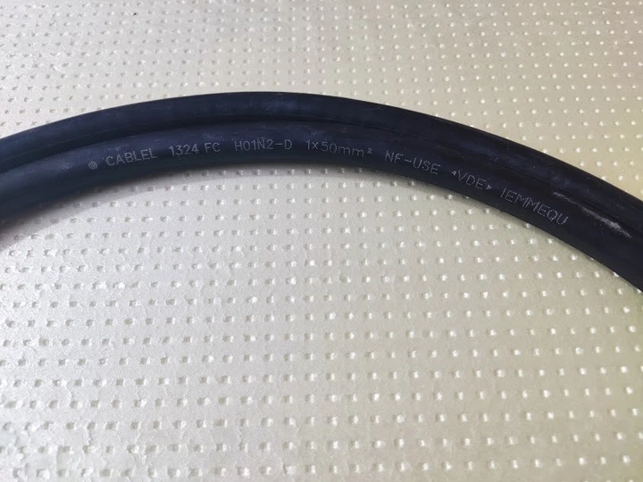 Кабель перемычка инвертора ИБП UPS аккумулятора АКБ 50 мм2, длина 95 см ...