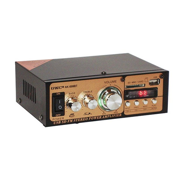 Усилитель звука UKC AK-699BT/4824 двухканальный 2х30Вт Bluetooth USB ...